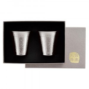 ASAHI Titanium Cold Sake Cup 65mL 2pc Set TW-12 ｜ DOKODEMO