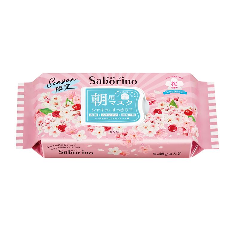 Spring Limited Edition BCL Saborino Morning Sheet Mask, Sakura (Cherry ...