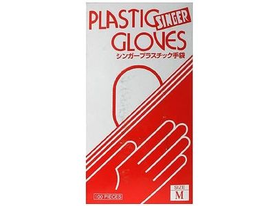 Singer Plastic Gloves 100 pieces ｜ DOKODEMO
