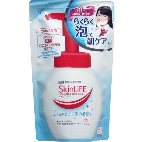 Cow Brand SkinLife Medicated Foaming Facial Wash Refill 180 mL ｜ DOKODEMO