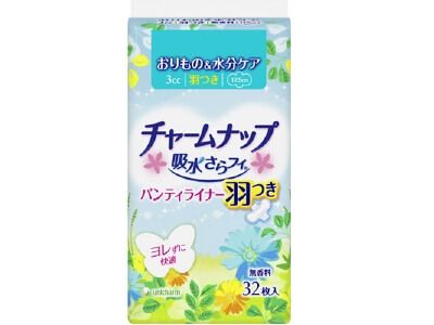 unicharm Charm Nap water further Fi panty liner wings with 32 images ...