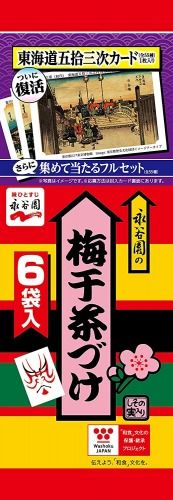 Nagatanien Ume (Pickled Plum) Ochazuke, 6 Packets ｜ DOKODEMO