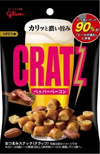 Glico Cratz Pepper Bacon 42g ｜ DOKODEMO