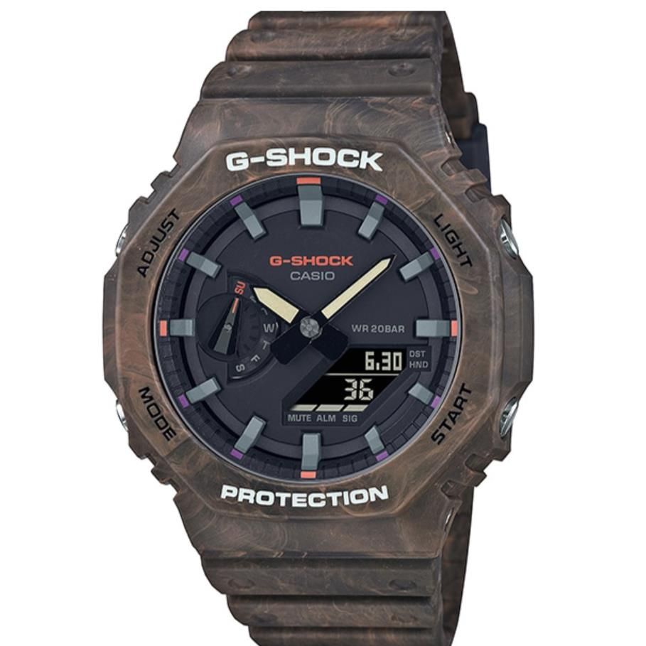 G-SHOCK MYSTIC FOREST Octagon GA-2100FR-5AJF Men's Watch - Brown ｜ DOKODEMO