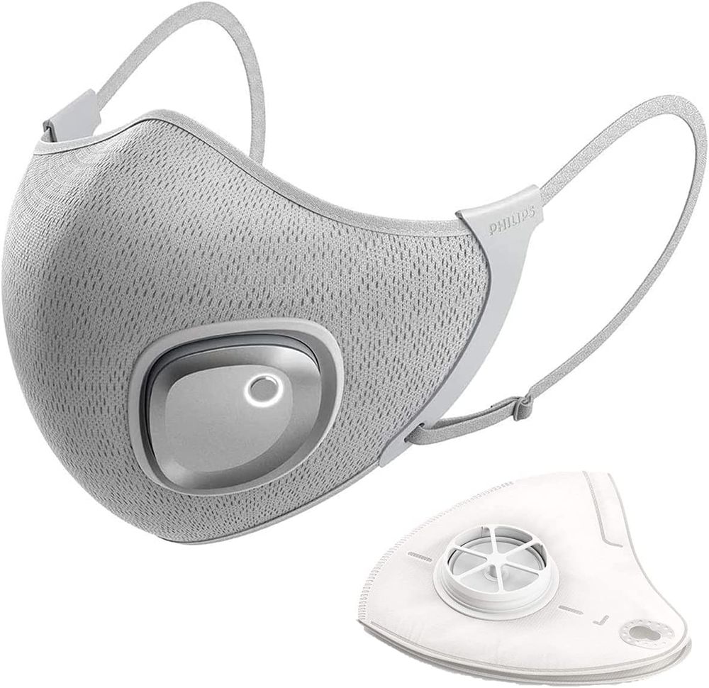 Philips Breeze Mask, Gray, Powered Fan Sports Mask, ACM066/03 ｜ DOKODEMO