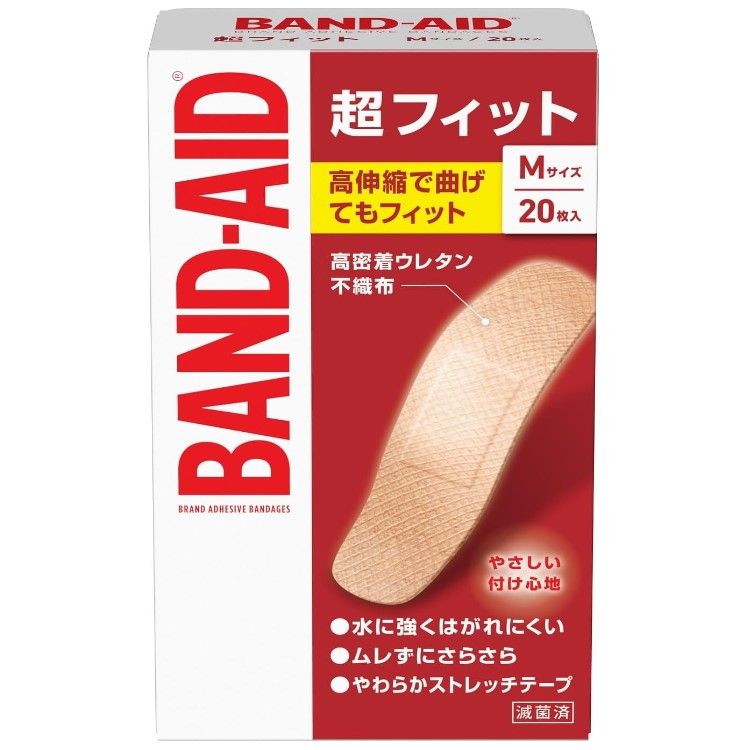 Johnson & Johnson BAND-AID Brand Ultra Fit Adhesive Bandages, Medium ...