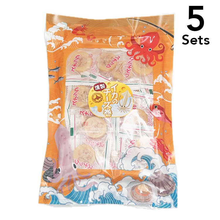 Smoked squid wrapped in seaweed, 130g , Set of 5 ｜ DOKODEMO