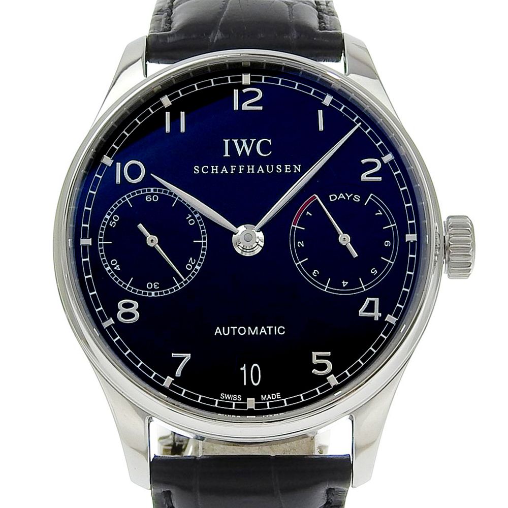 IWC Schaffhausen Portugieser 7 Days Watch with See-Through Back ...
