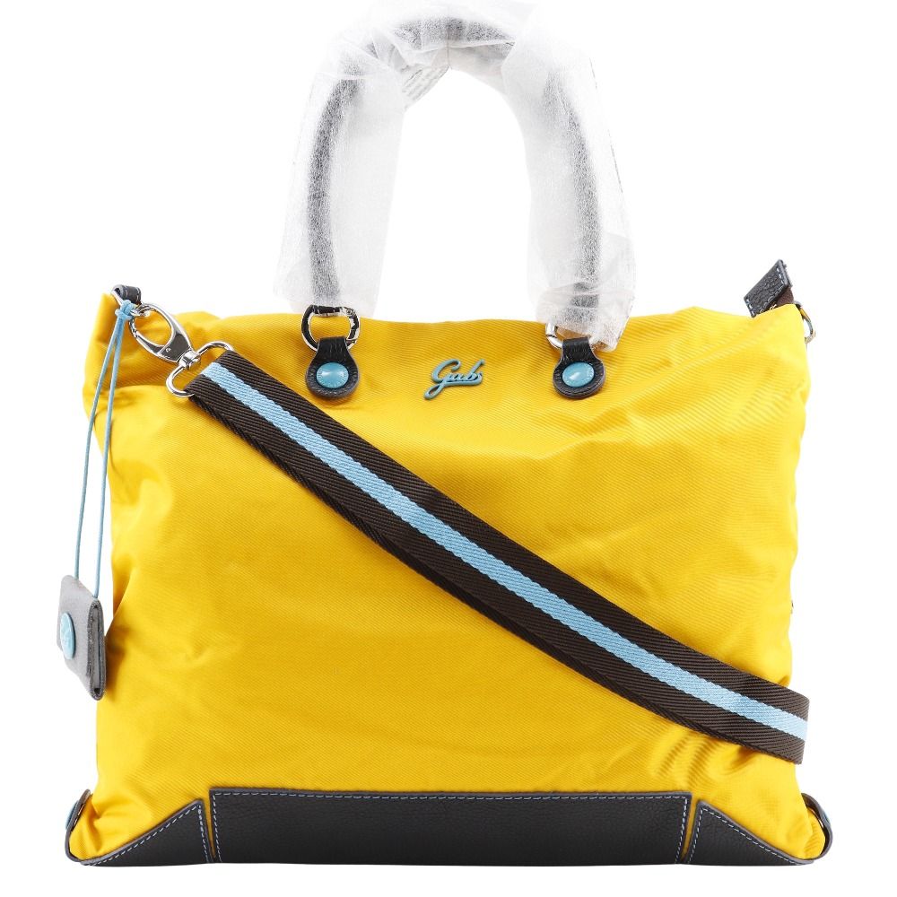 Gabs Aretha 2-Way Shoulder Bag, Nylon, Made in Italy, Yellow, Can be ...
