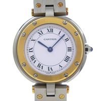 Pre-owned Cartier Santos Round SM watch, caliber 81, 84038288 ...
