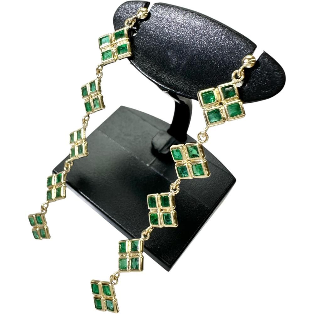 1.85ct Emerald Earrings in 18K Gold, 1.8g for Women | 日本二手精品 ｜ DOKODEMO