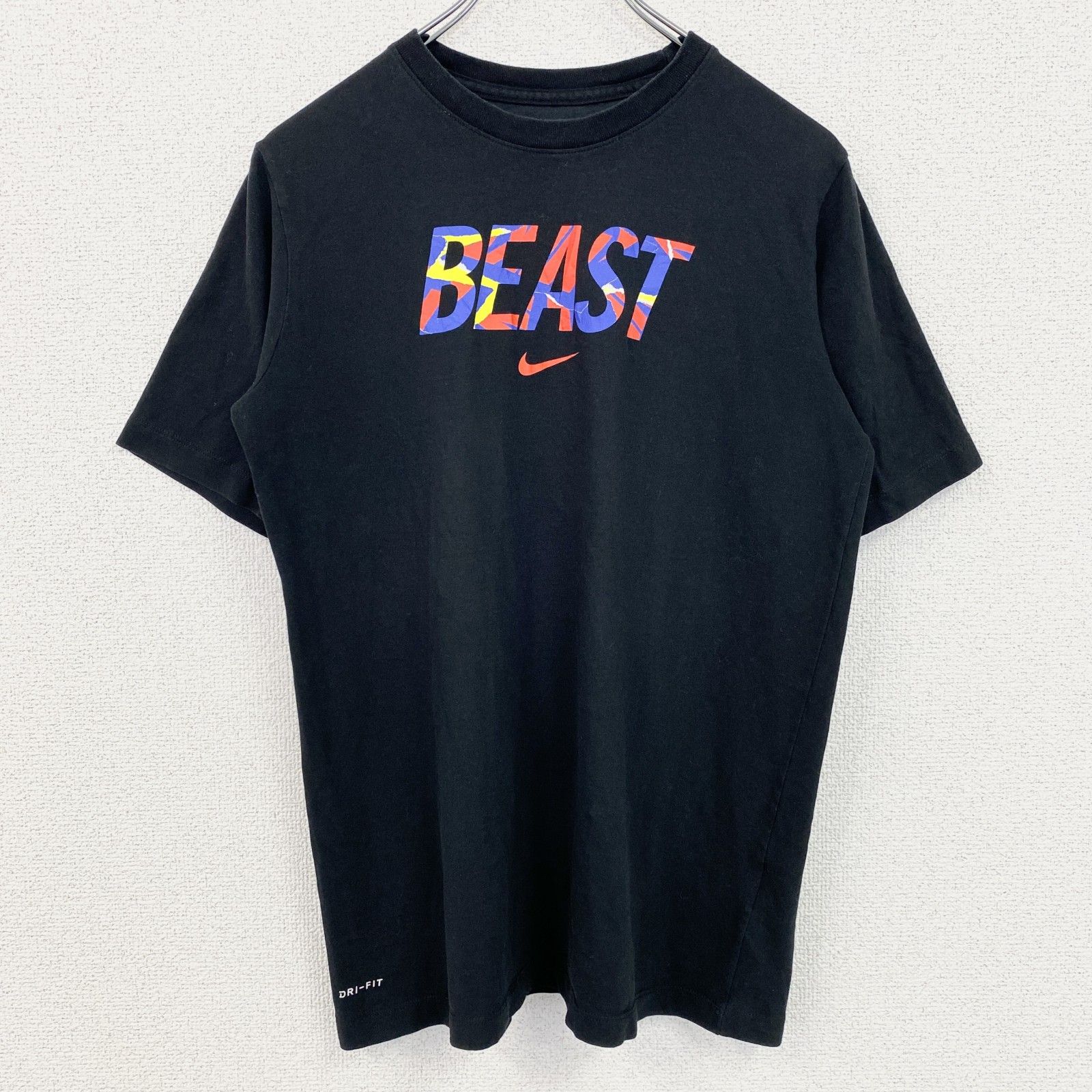 Used Nike Beast crew neck short-sleeved T-shirt with English logo print ...