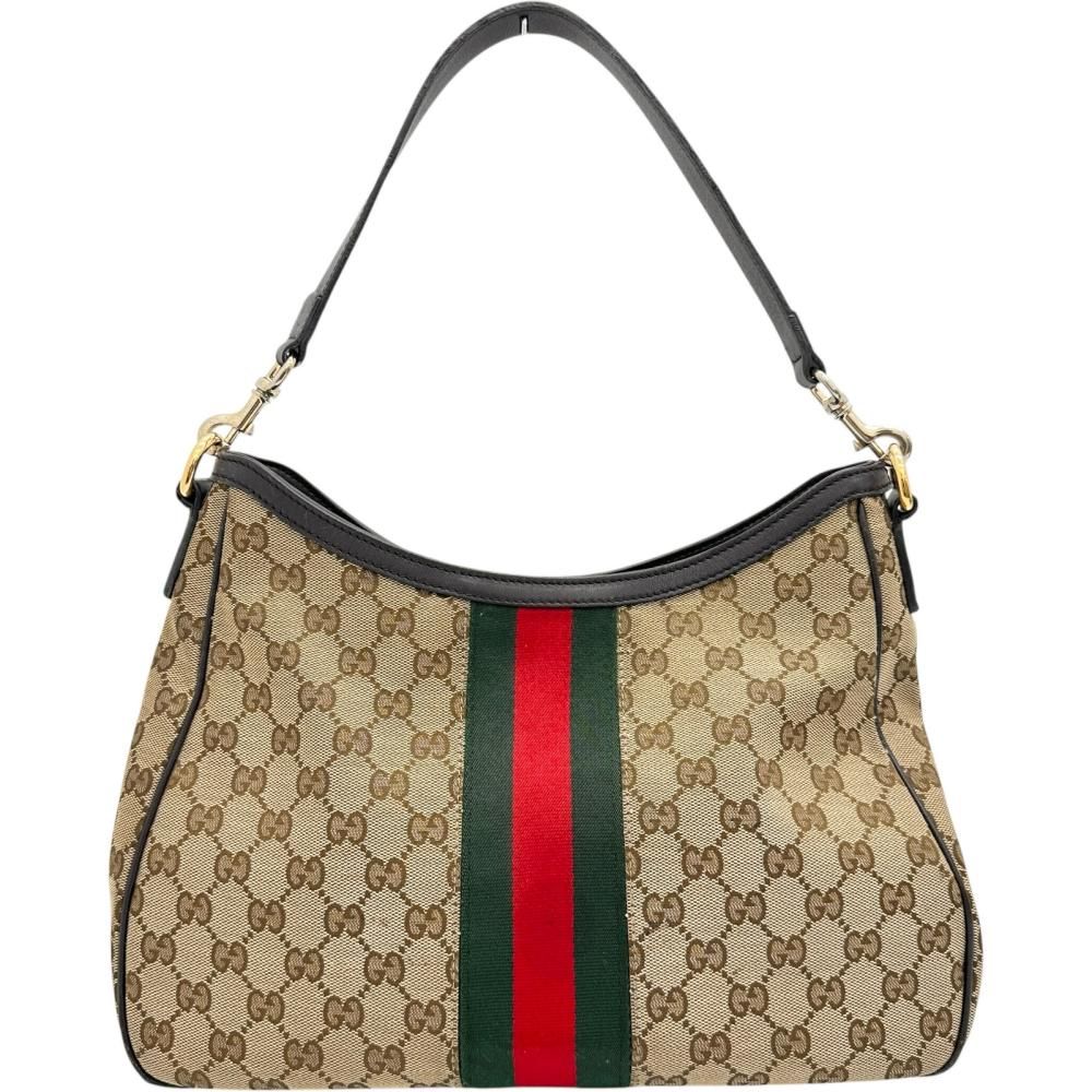 GUCCI/Gucci Sherry Line 388921 One-Shoulder Shoulder Bag in GG Canvas ...