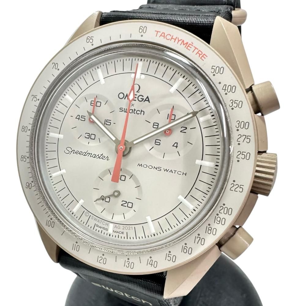 Pre-owned Swatch/Swatch- OMEGA Collaboration Jupiter Chronograph Men's ...
