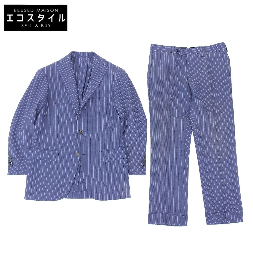 Ring Jacket Men's Striped Suit, Blue, Size 42, RT022S65X | 日本二手精品 ...