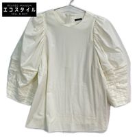 Ludlow 21-LD21S007TP-002-005 White Balloon Sleeve Shirt Blouse, Free ...