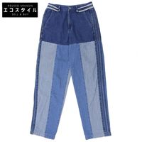 Adidas patchwork denim jeans bottoms, women's, blue, size 26 | 日本二手精品 ...