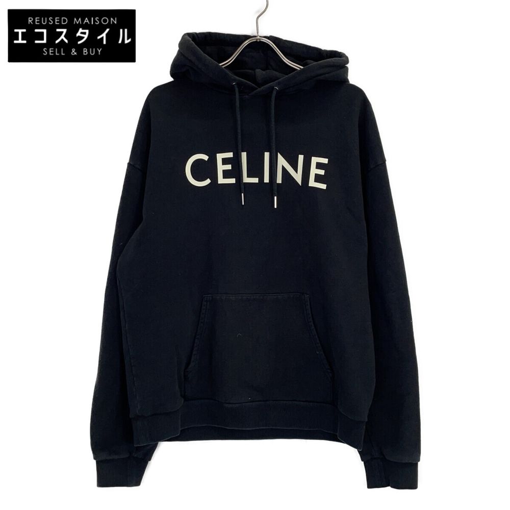 Celine 2Y321670Q Black Logo Parka XL | 日本二手精品 ｜ DOKODEMO