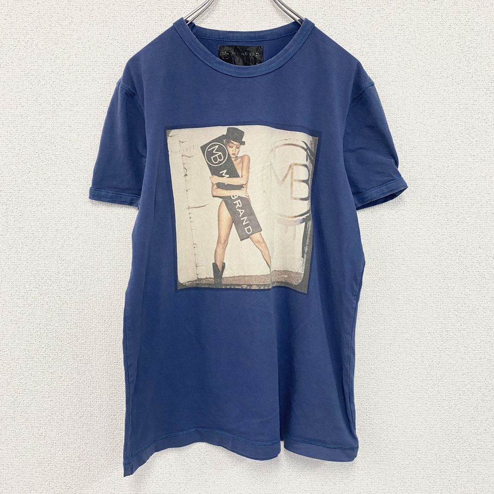古著的MY BRAND 藍色短袖印花 T 卹 | 日本二手精品 ｜ 多和夢